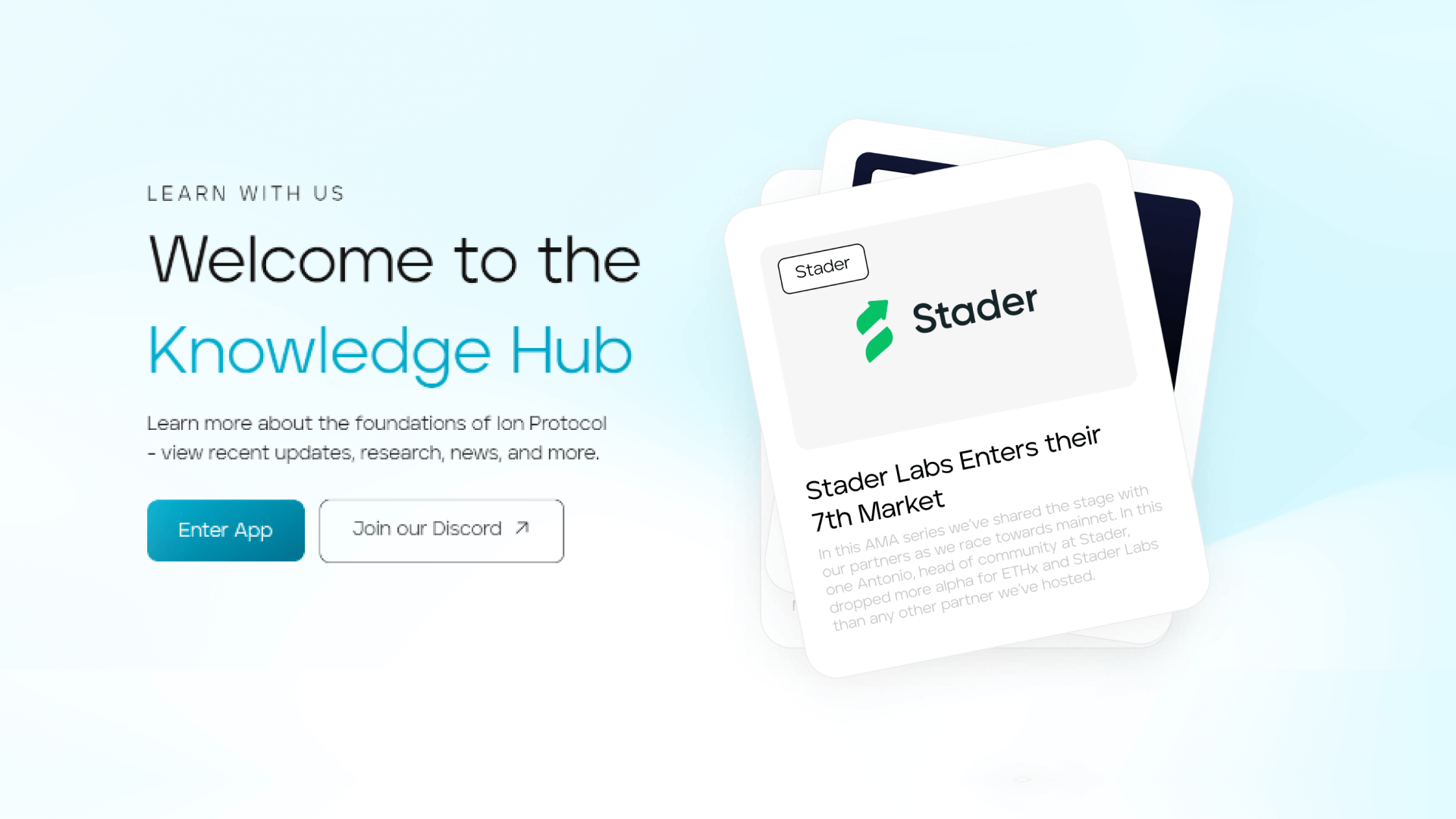 Ion Protocol: Welcome to the Knowledge Hub